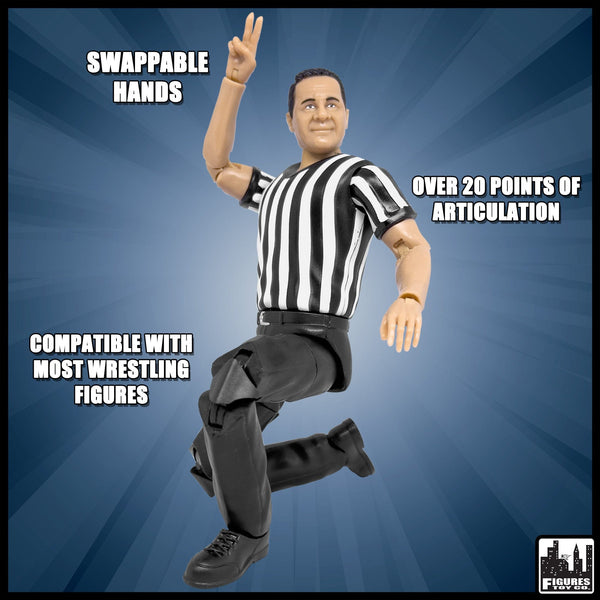 Ultimate 3 Counting & Talking Wrestling Referee Figure - Figures Toy ...