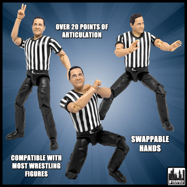 Ultimate 3 Counting & Talking Wrestling Referee Figure - Figures Toy ...