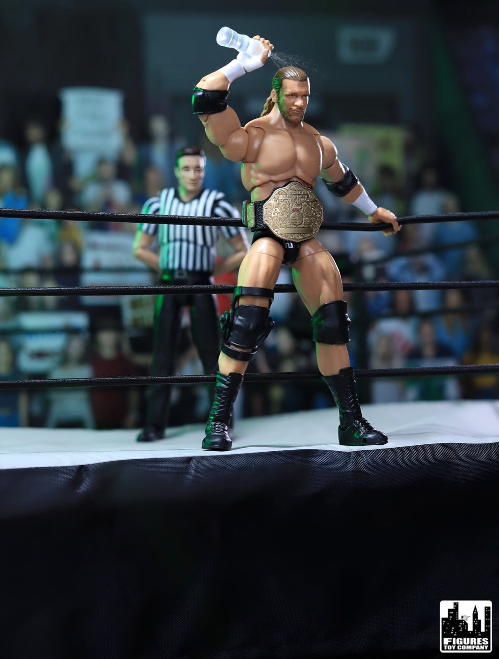 Premium Metal Real Scale Wrestling Ring for WWE & AEW Action Figures ...