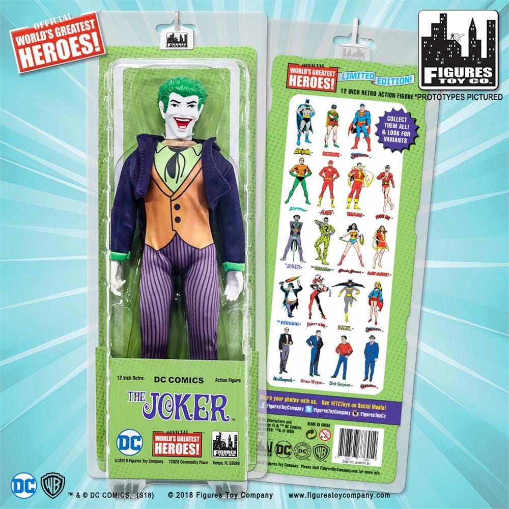 12 Inch Retro DC Comics Action Figures Series: The Joker - Figures Toy ...