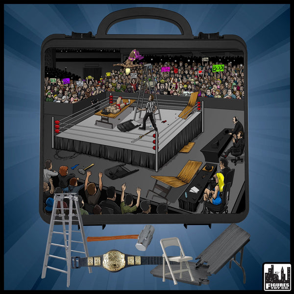 Deluxe Carrying Case With Accessories for WWE & AEW Wrestling Figures ...