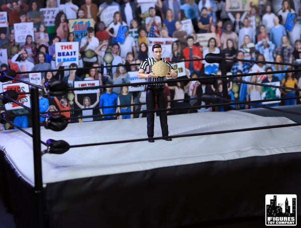 Premium Metal Real Scale Wrestling Ring for WWE & AEW Action Figures ...