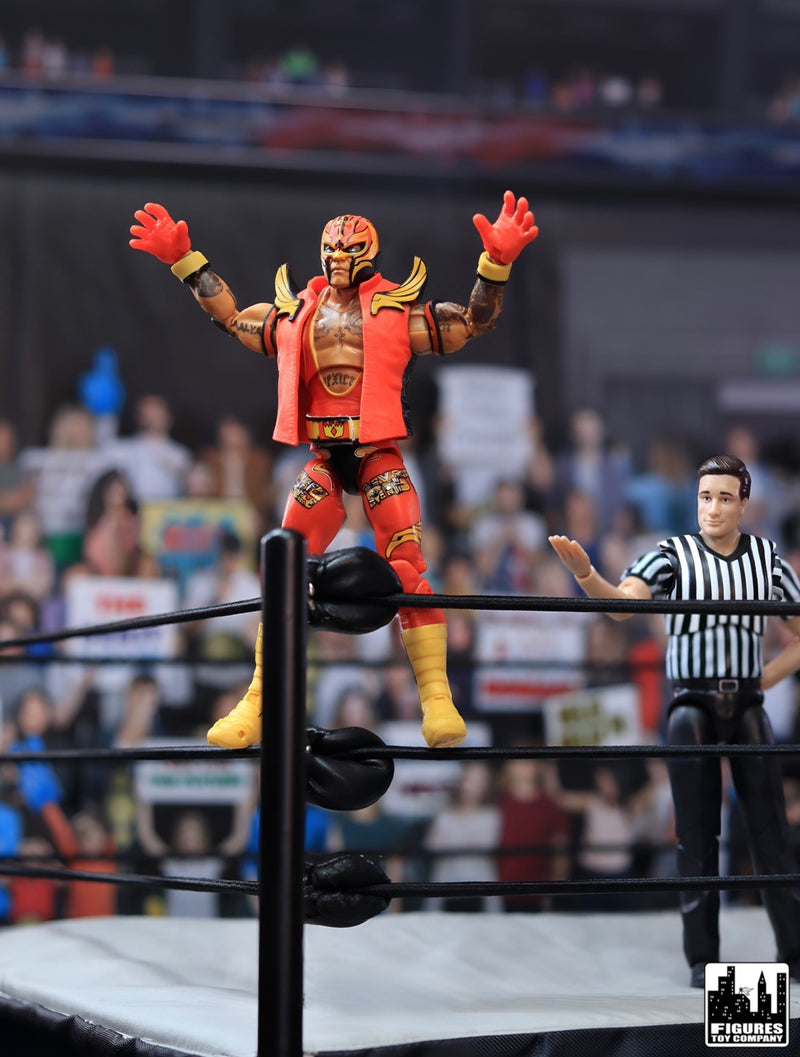 Premium Metal Real Scale Wrestling Ring for WWE & AEW Action Figures ...