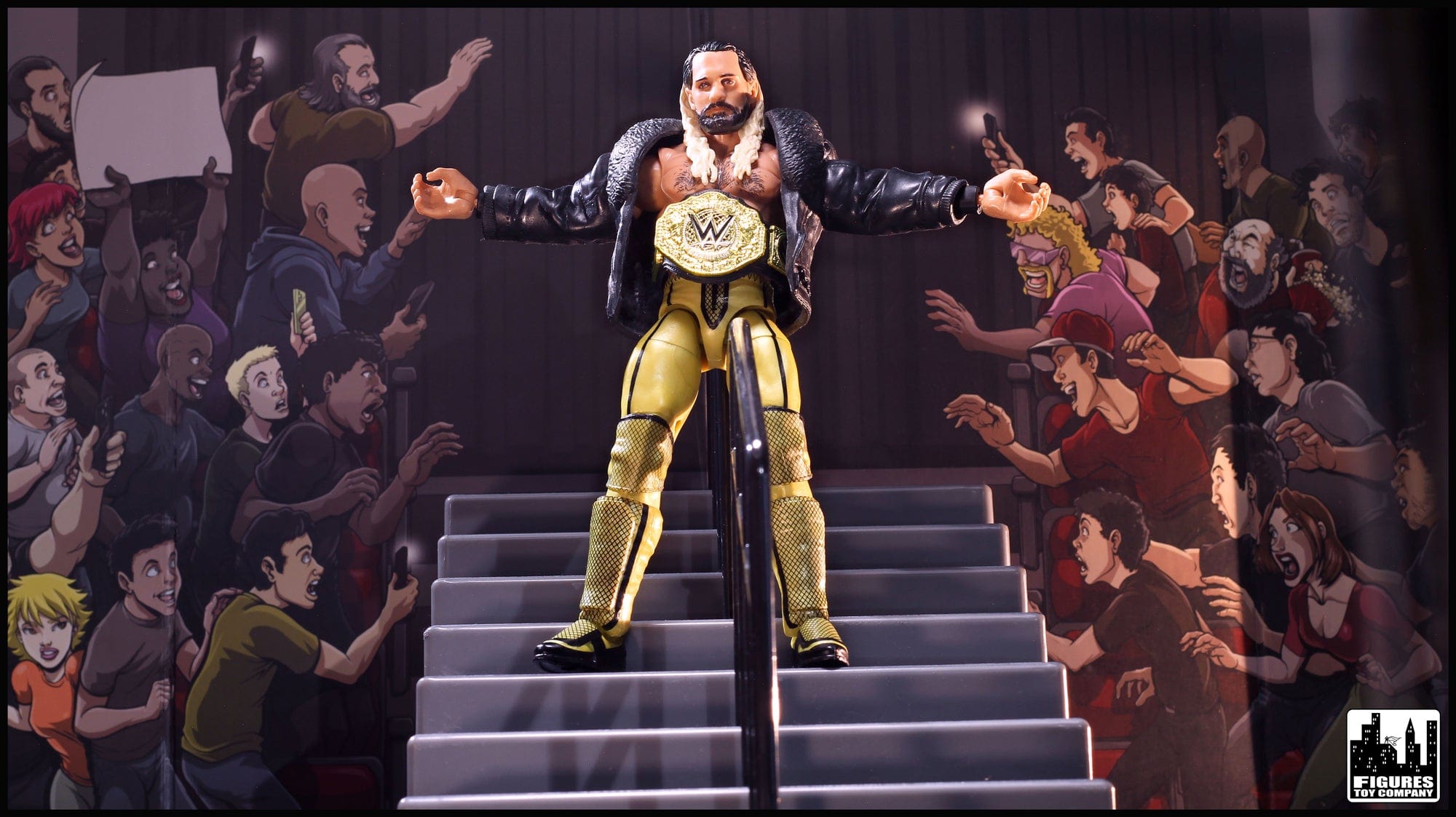 Arena Stairs Playset for WWE & AEW Wrestling Action Figures - Figures ...