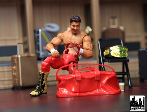 White Duffel Bag for WWE & AEW Wrestling Action Figures - Figures Toy ...