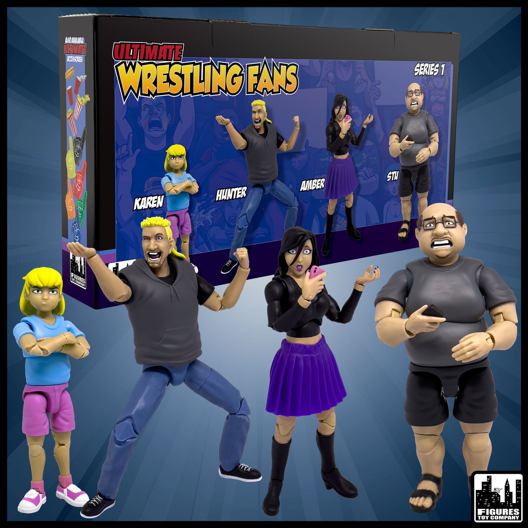 Ultimate Wrestling Fan Figures - Figures Toy Company