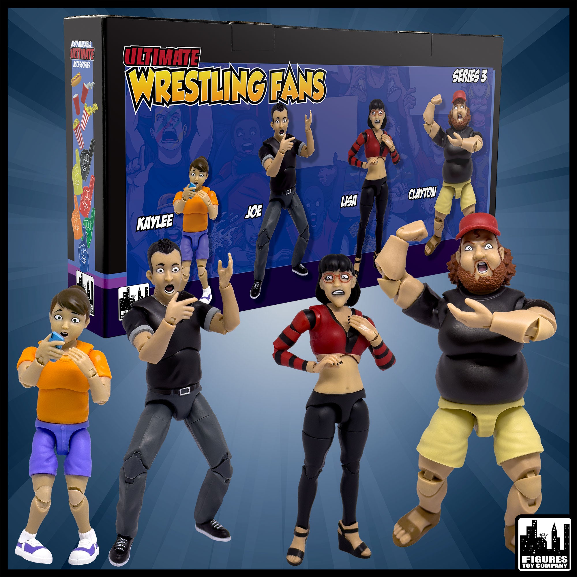 Ultimate Wrestling Fan Figures - Figures Toy Company