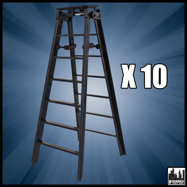 Set of 10 Silver Ladders For WWE & AEW Wrestling Action Figures ...