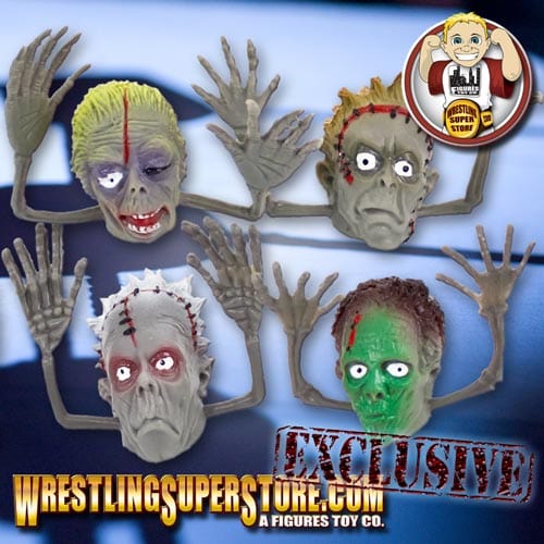 Set of 4 Monster Heads for WWE & AEW Wrestling Action Figures - Figures ...