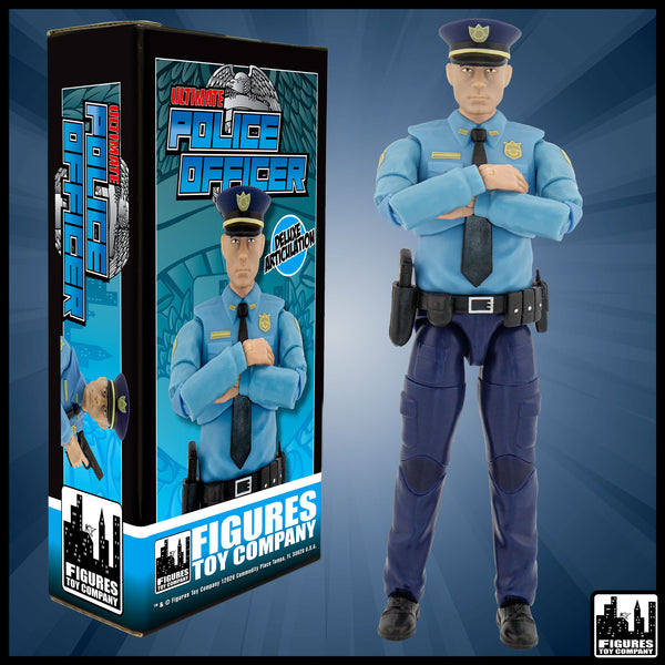 Ultimate 6.5 Inch Police Officer Action Figure W/ Deluxe Articulation ...