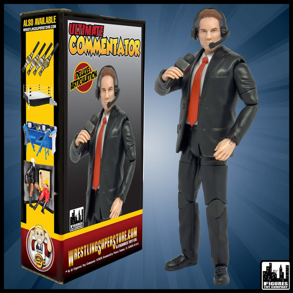 Ultimate Commentators With Deluxe Articulation for WWE & AEW Figures ...