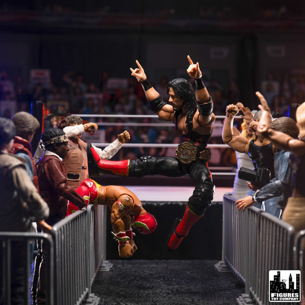 Silver Guardrail For WWE & AEW Wrestling Action Figures - Figures Toy ...