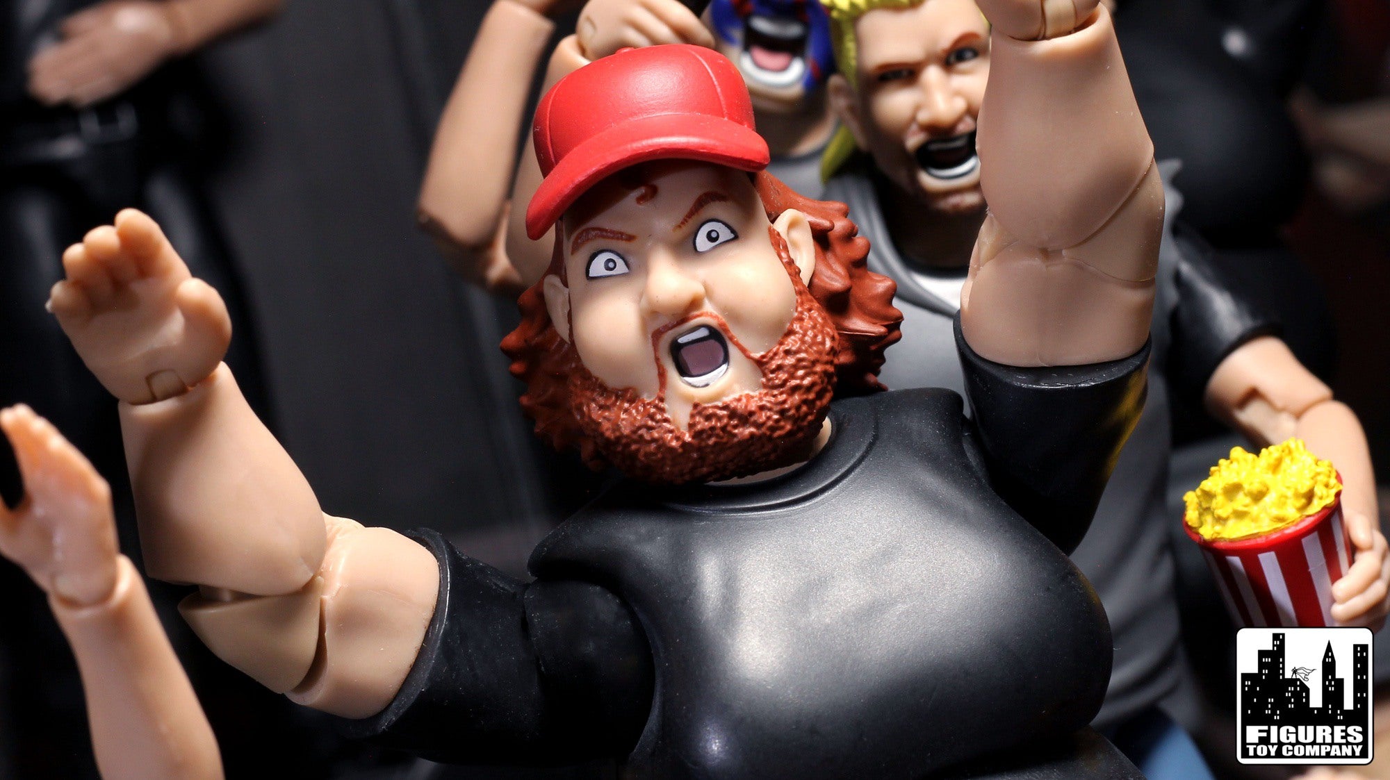 Ultimate Wrestling Crowd Fan Figures Four-Pack for WWE & AEW Figures ...