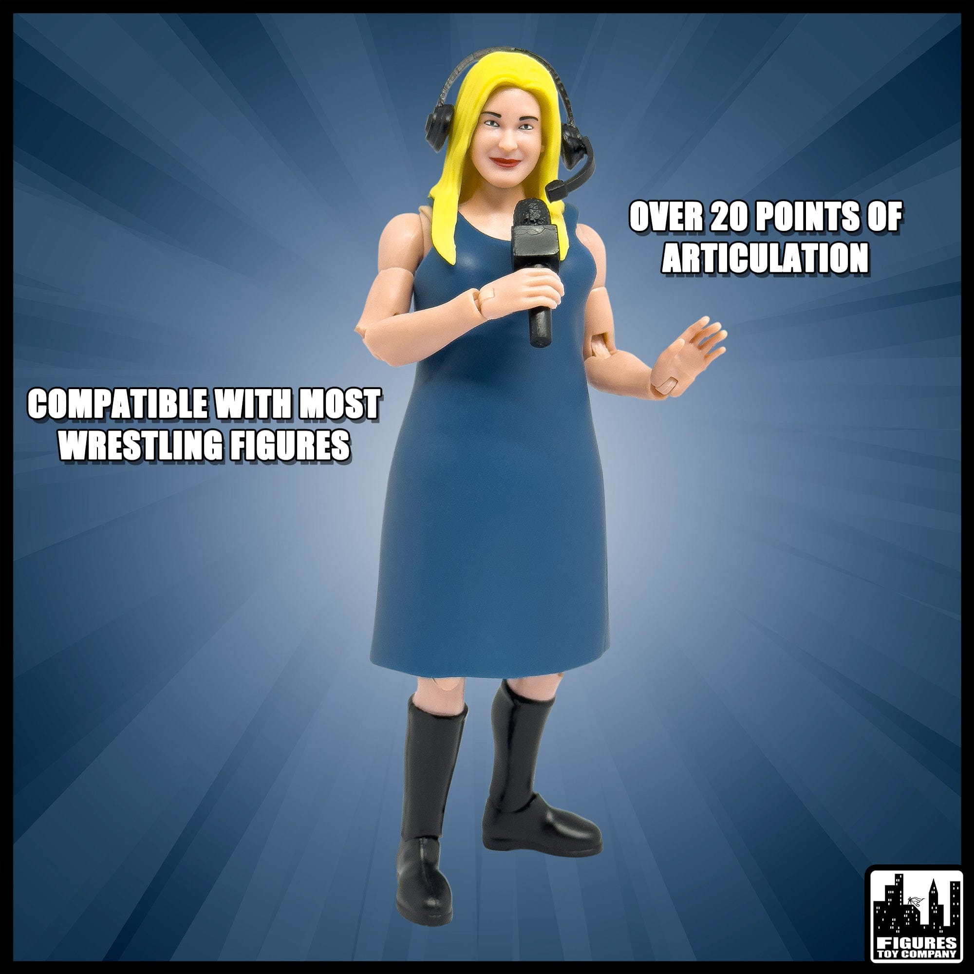 Ultimate Female Interviewer Announcer With Deluxe Articulation for WWE ...