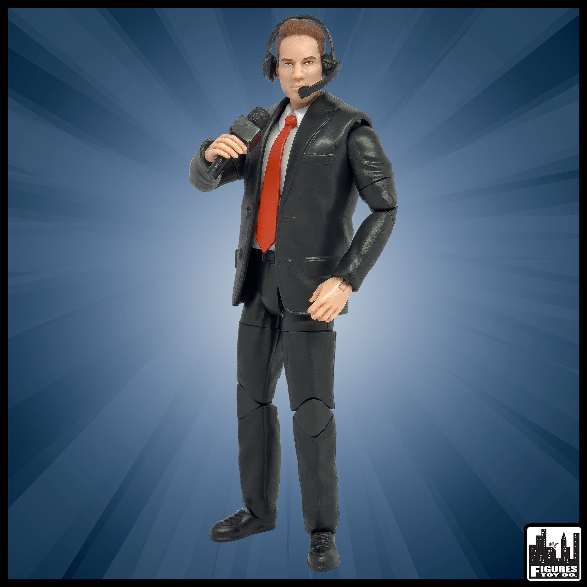 Ultimate Commentator With Deluxe Articulation for WWE Figures - Figures ...