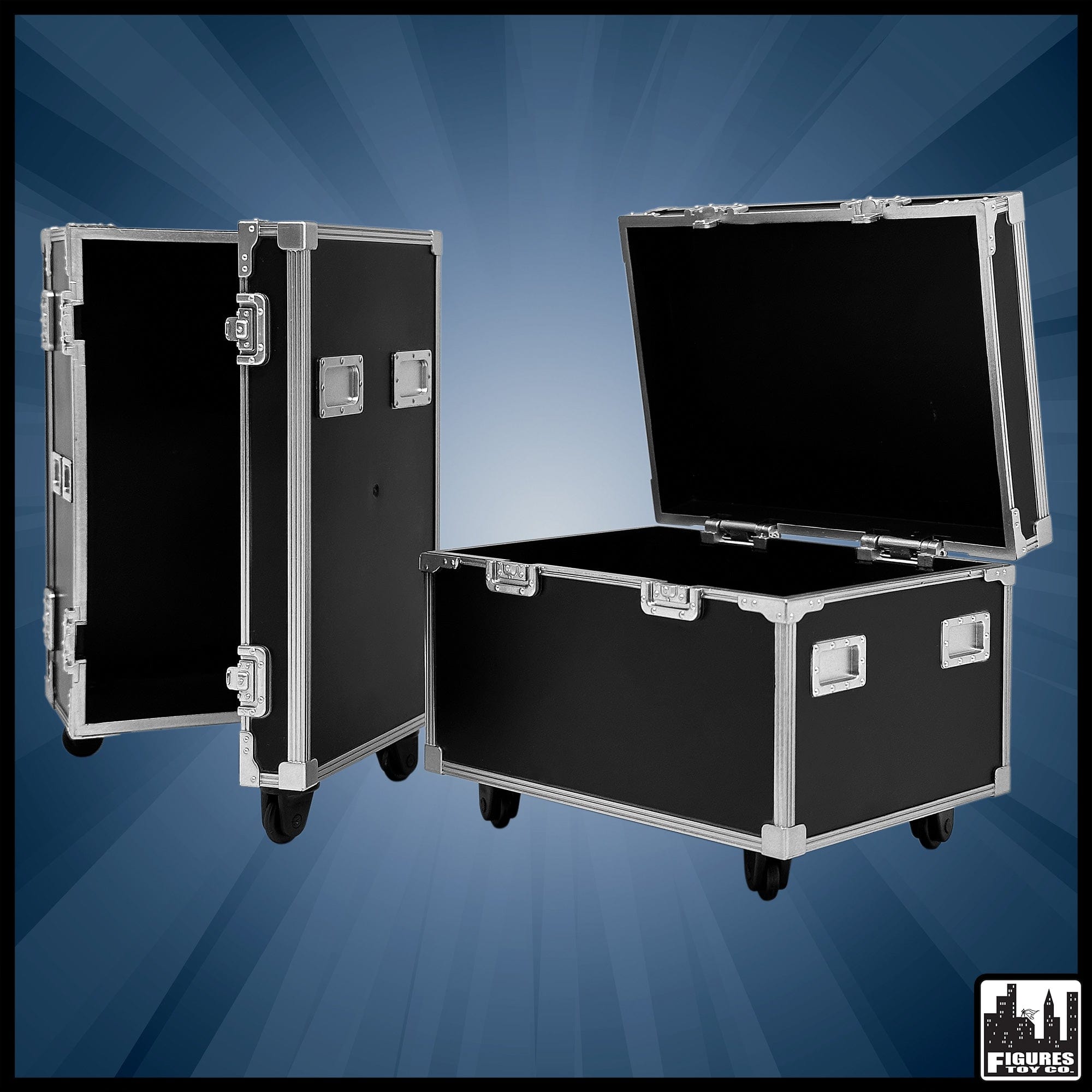 Set of 2 Road Cases for WWE & AEW Wrestling Action Figures - Figures ...