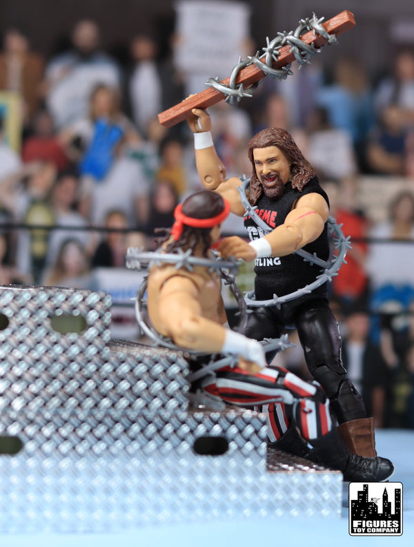 Black Barbed Wire Section for WWE & AEW Wrestling Action Figures ...