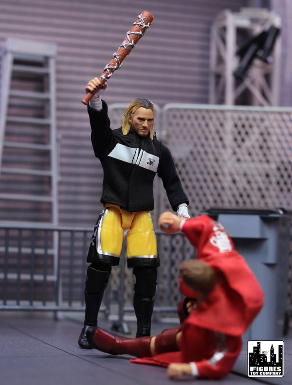 Set of 4 Barbed Wire Baseball Bats for WWE & AEW Wrestling Figures ...