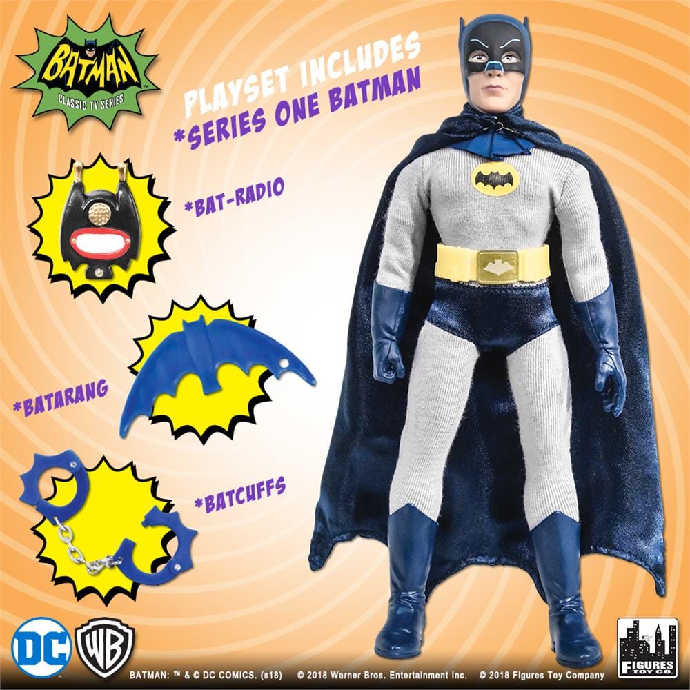 Batman Classic TV Series Batcave Retro Playset - Figures Toy Company