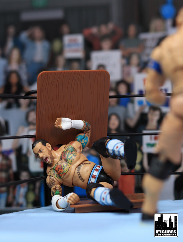 Brown Breakaway Table for WWE & AEW Wrestling Action Figures - Figures ...
