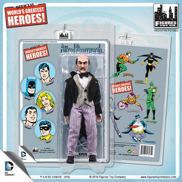 DC Comics 8 Inch Action Figures with Retro Cards: Alfred Pennyworth ...