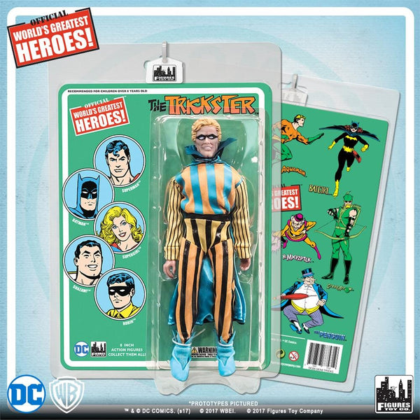 DC Comics 8 Inch Action Figures with Retro Cards: Trickster - Figures ...