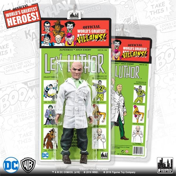 DC Comics Retro Kresge Style Action Figures Series 4: Lex Luthor ...