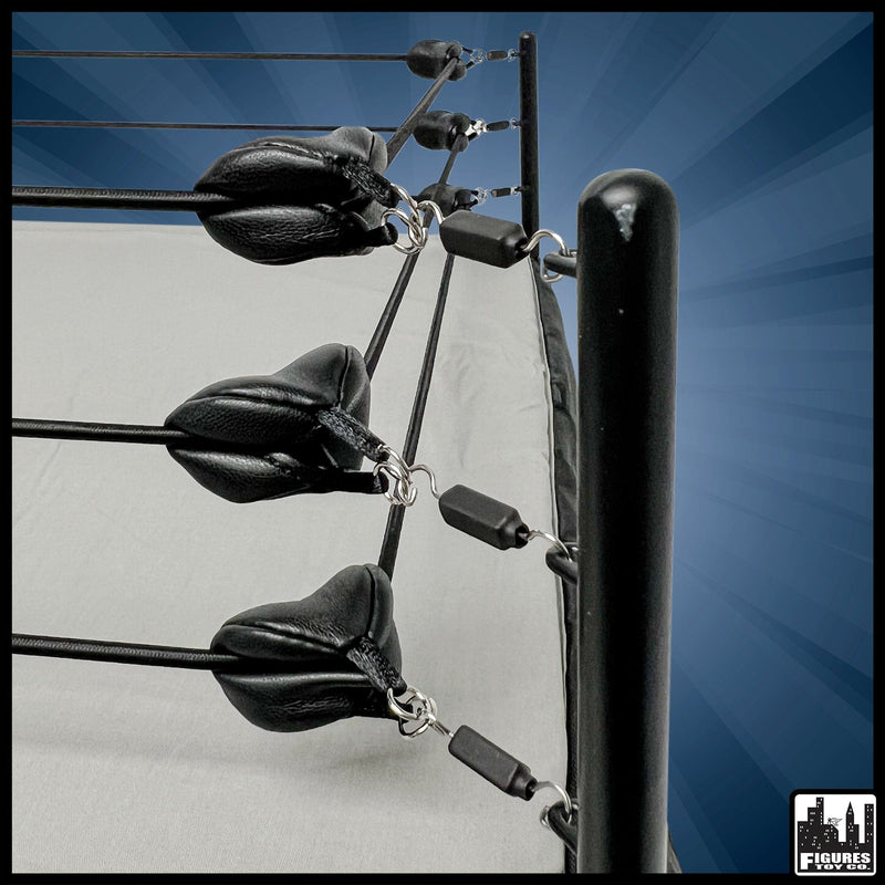 Premium Metal Real Scale Wrestling Ring for WWE & AEW Action Figures ...