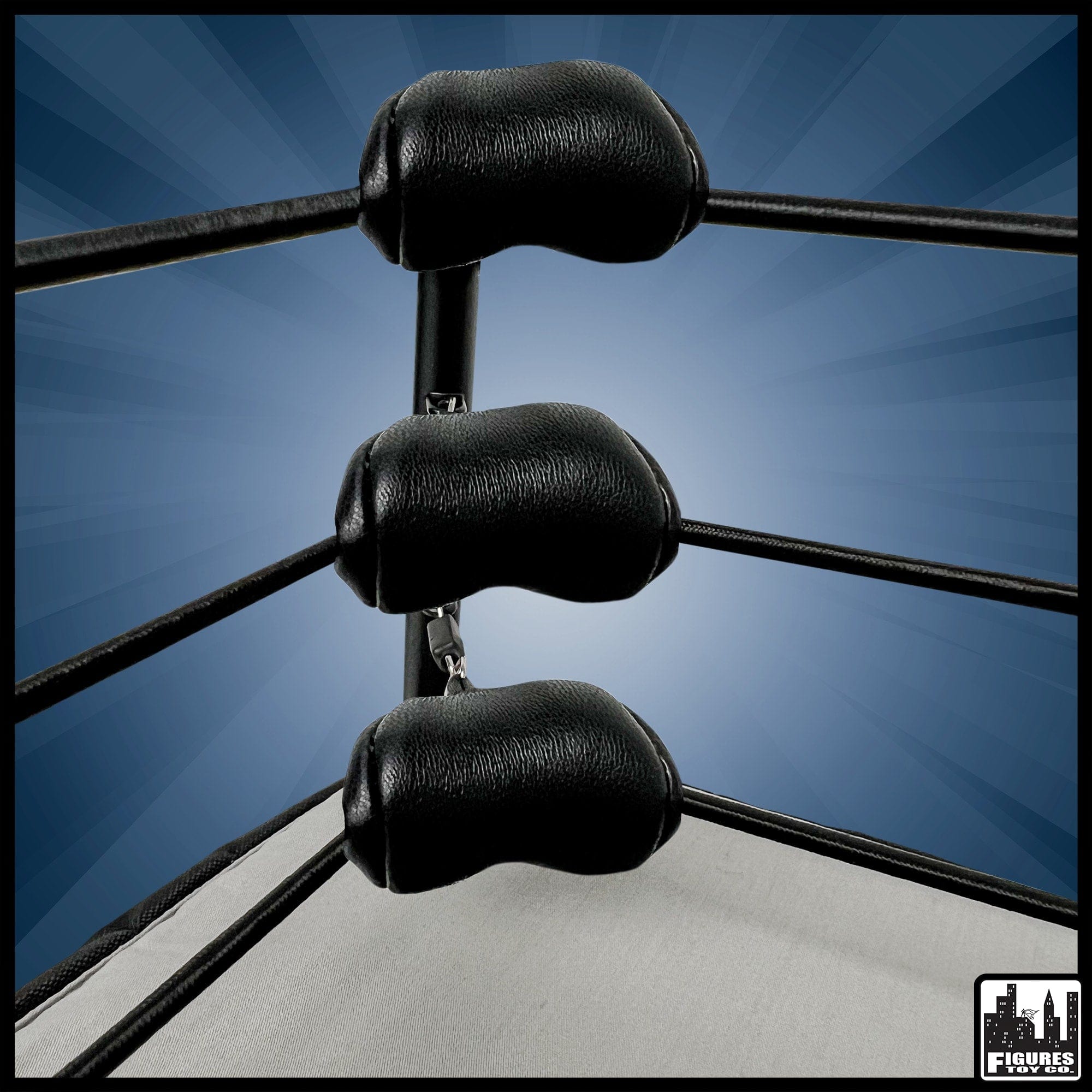 Premium Metal Real Scale Wrestling Ring for WWE & AEW Action Figures ...