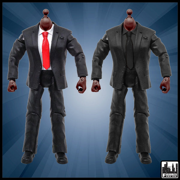 Generic 7 Inch Wrestling Action Figure With African American Suit Body ...