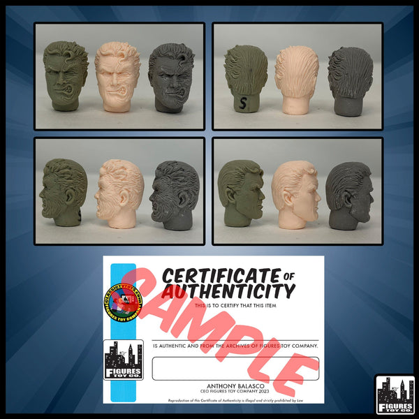 Resin Casted Two-Face Heads - Figures Toy Company