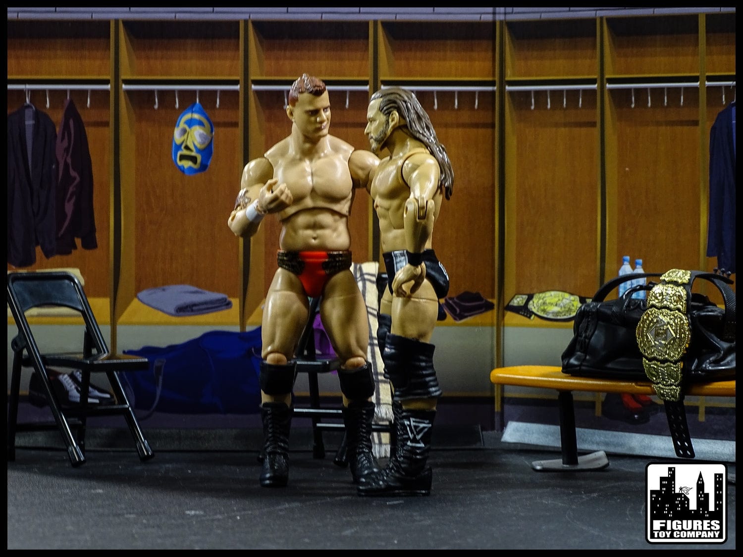 Reversible Wrestling Action Figure Backdrops for WWE Wrestling Figures ...