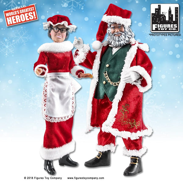 Santa & Mrs. Claus 8 Inch Retro Action Figures [2018 Editions ...