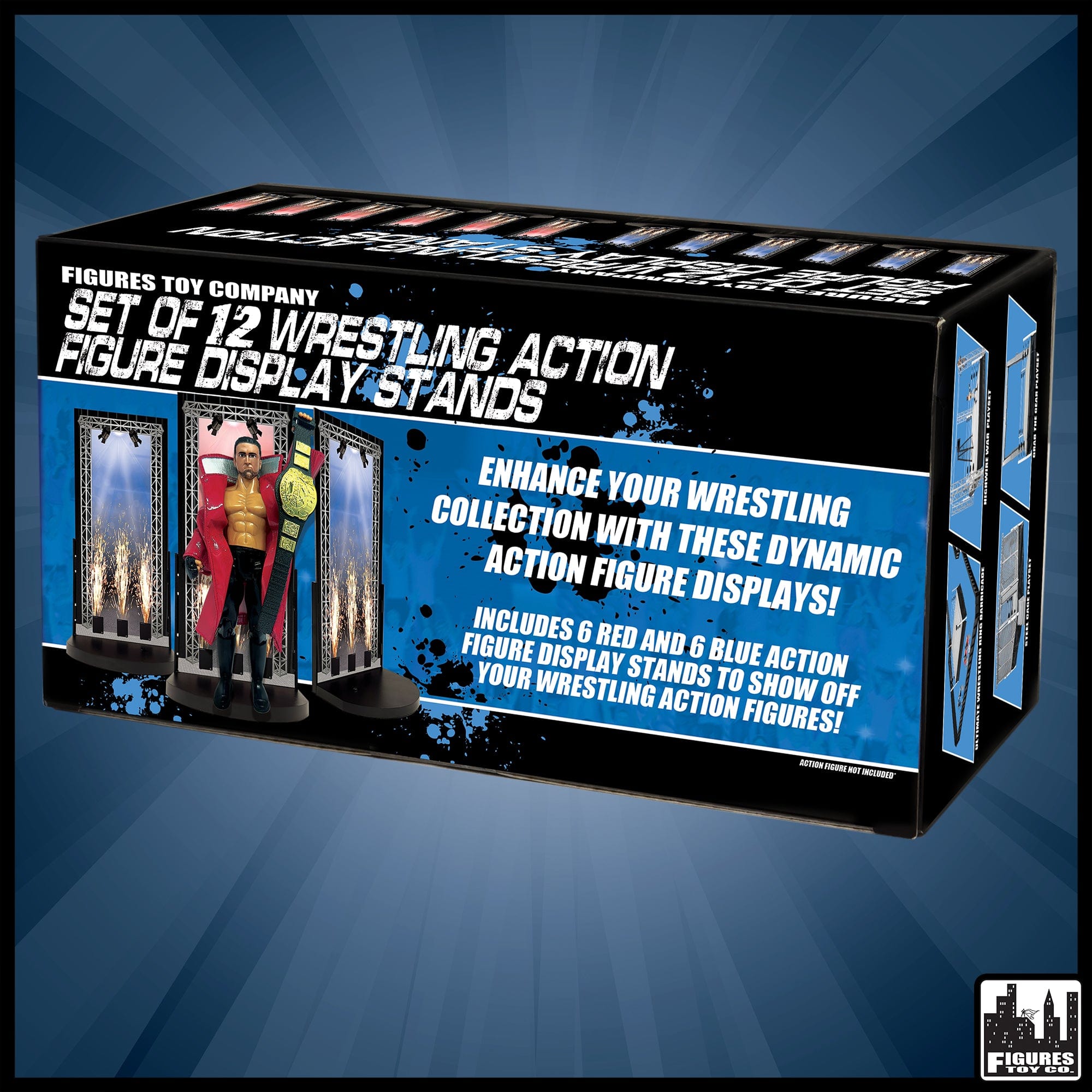 Set of 12 Display Stands for WWE & AEW Wrestling Action Figures ...