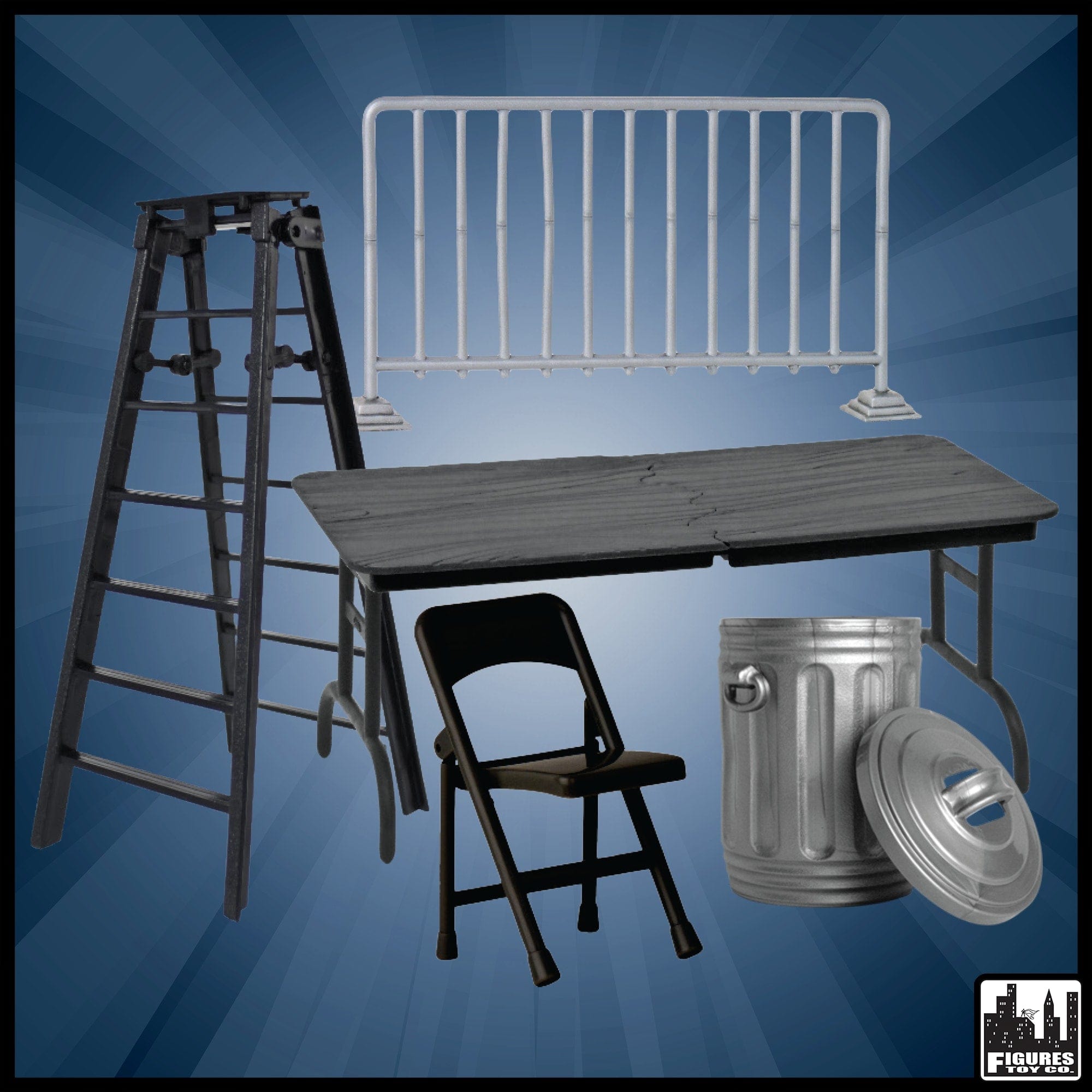 Set of 5 Wrestling Prop Accessories For WWE & AEW Wrestling Figures ...