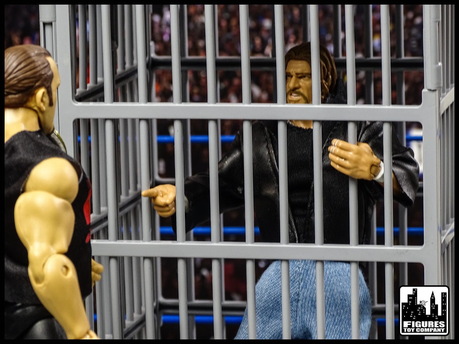 Shark Cage Playset for WWE & AEW Wrestling Action Figures - Figures Toy ...